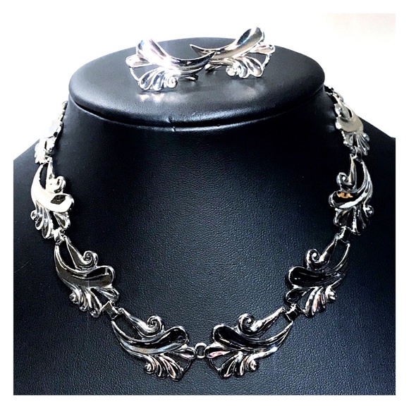Taxco | Jewelry | 94s Rhodium Plated Solid 925 Sterling Choker Necklace ...